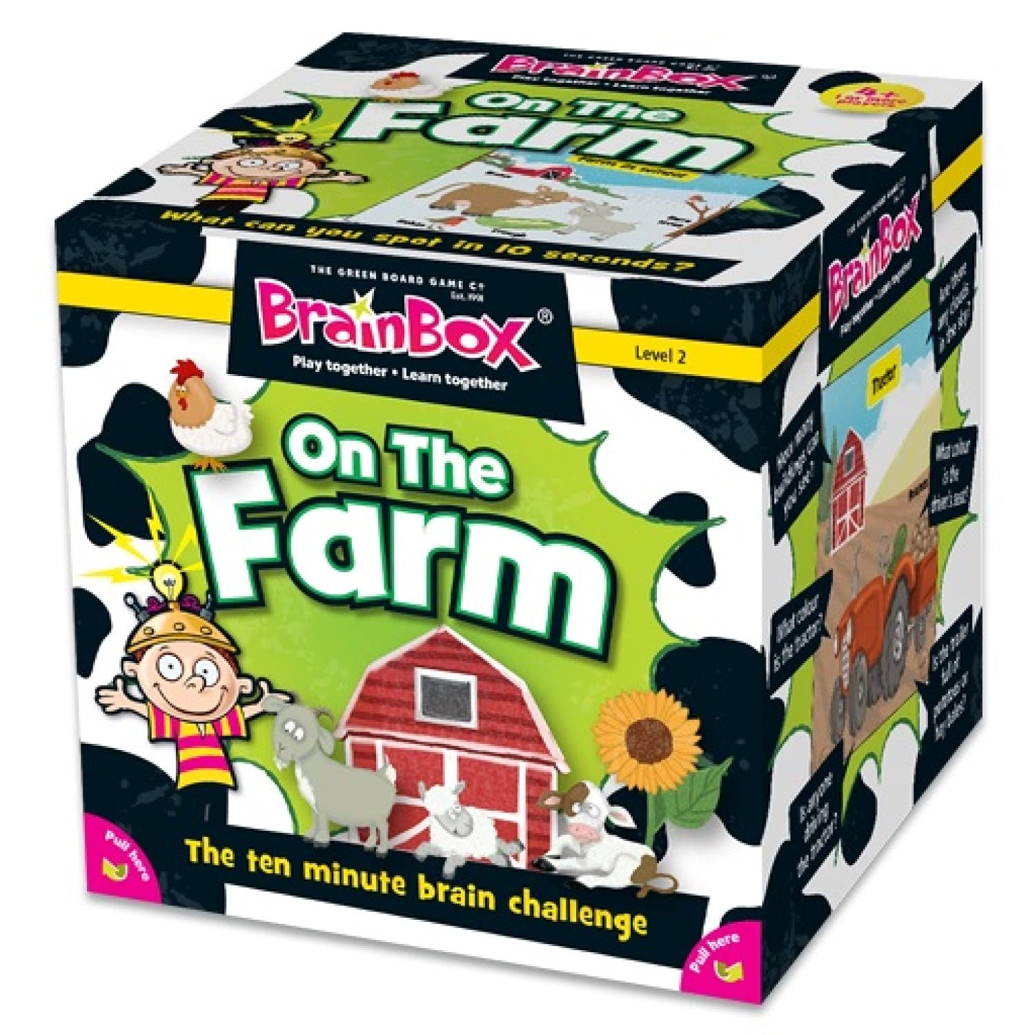 Green Board Games 90047 BrainBox On The Farm