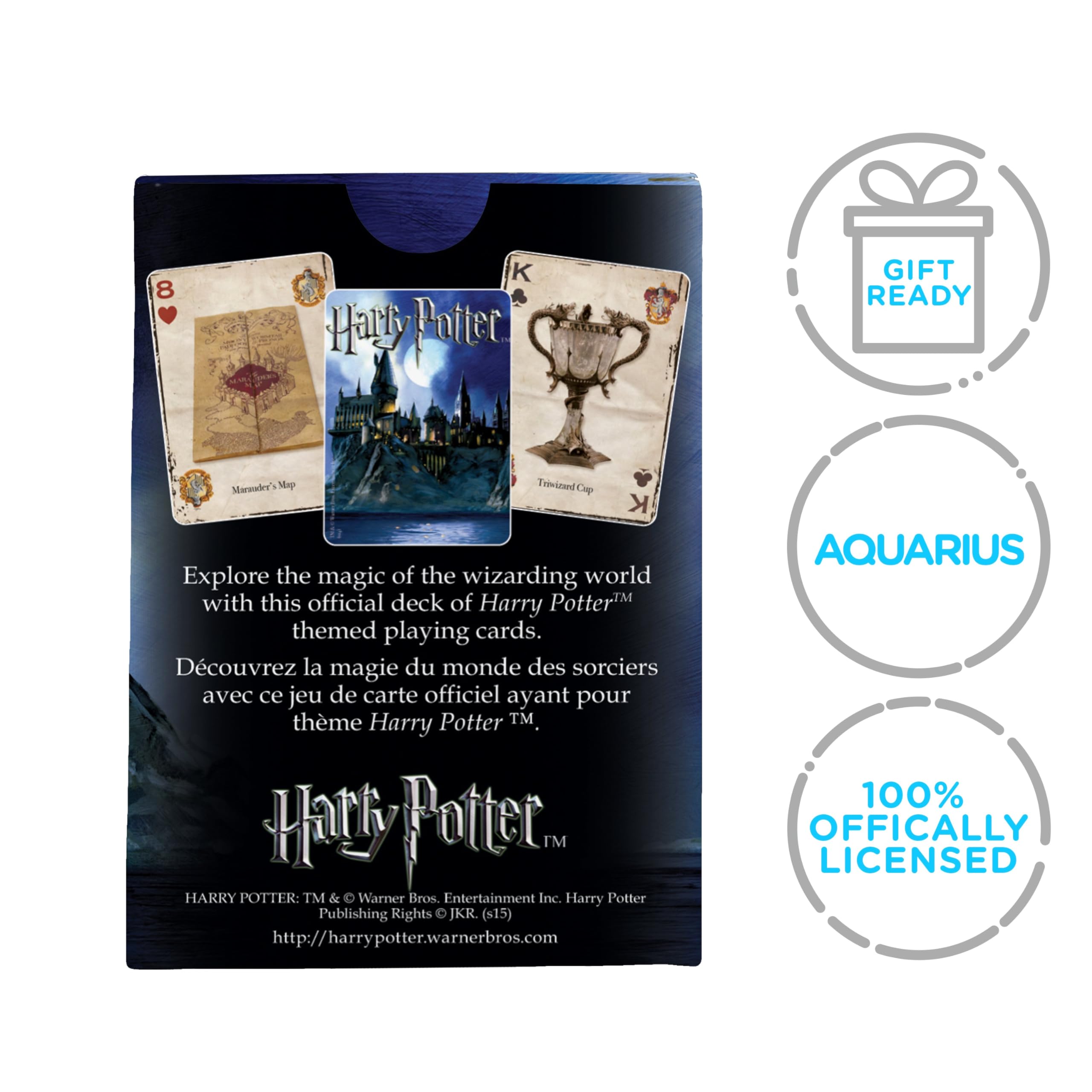 AQUARIUS Harry Potter Playing Cards - HP Themed Deck of Cards for Your Favorite Card Games - Officially Licensed Harry Potter Merchandise & Collectibles