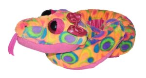 wild republic snake plush, snake stuffed animal, plush toy, pet snake, sherbert, 54"