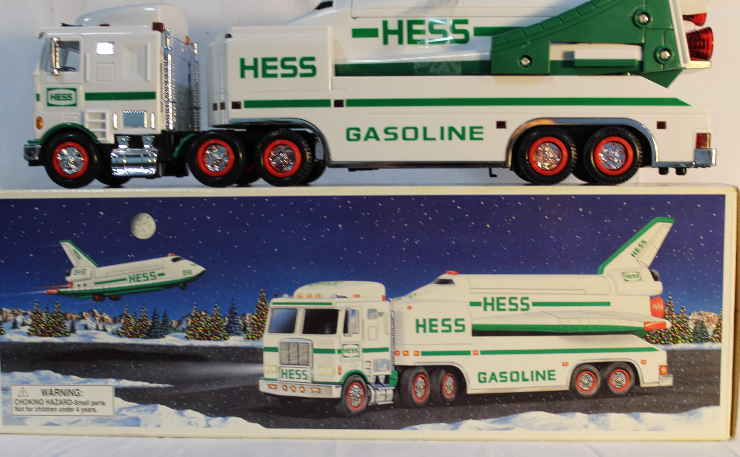 Hess 1999 Truck and Space Shuttle with Satellite