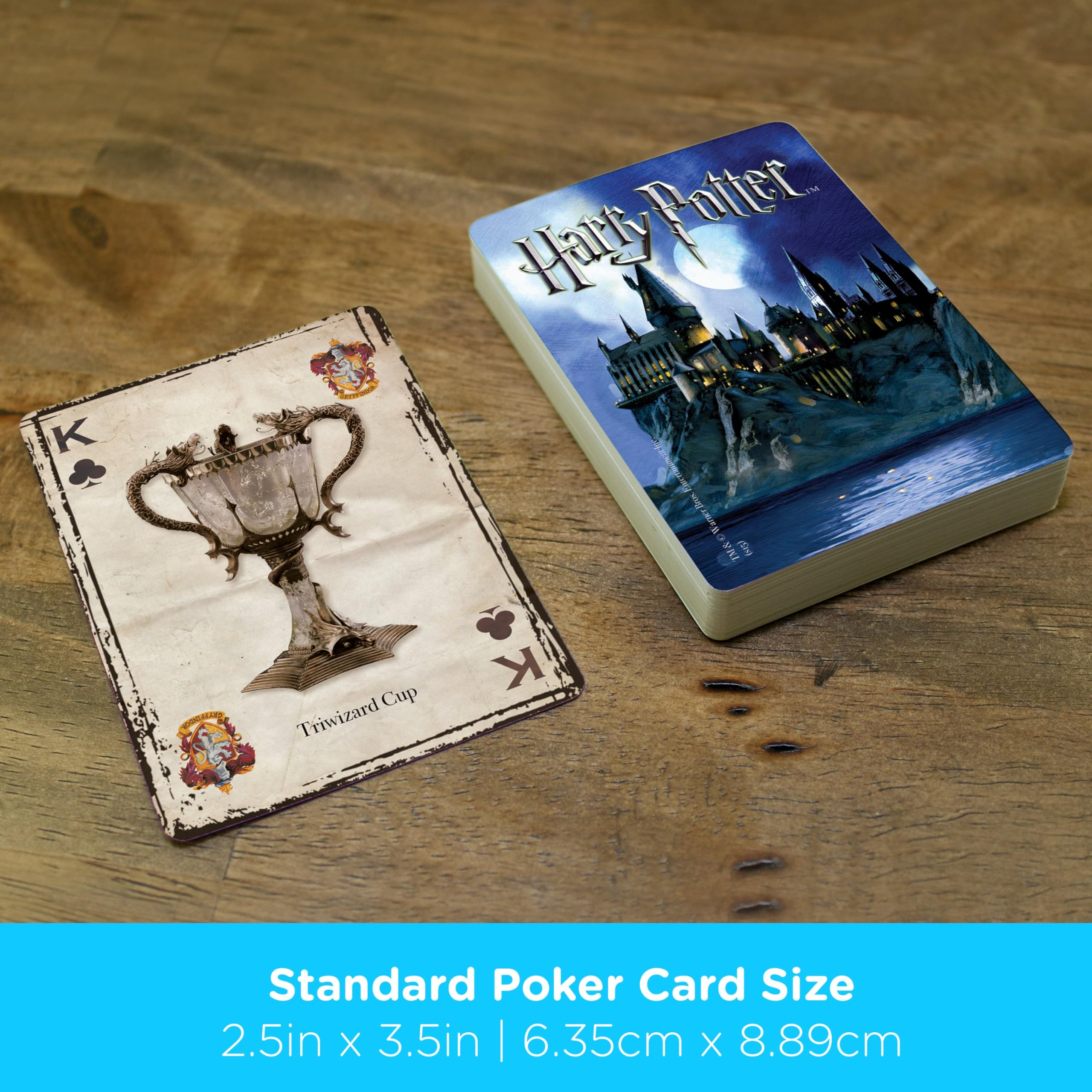 AQUARIUS Harry Potter Playing Cards - HP Themed Deck of Cards for Your Favorite Card Games - Officially Licensed Harry Potter Merchandise & Collectibles