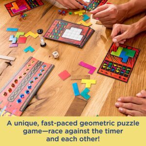 Thames & Kosmos Ubongo - Sprint to Solve The Puzzle | Family Friendly Fun Game | Highly Re-Playable | Quality Components (Made in Germany) , Orange