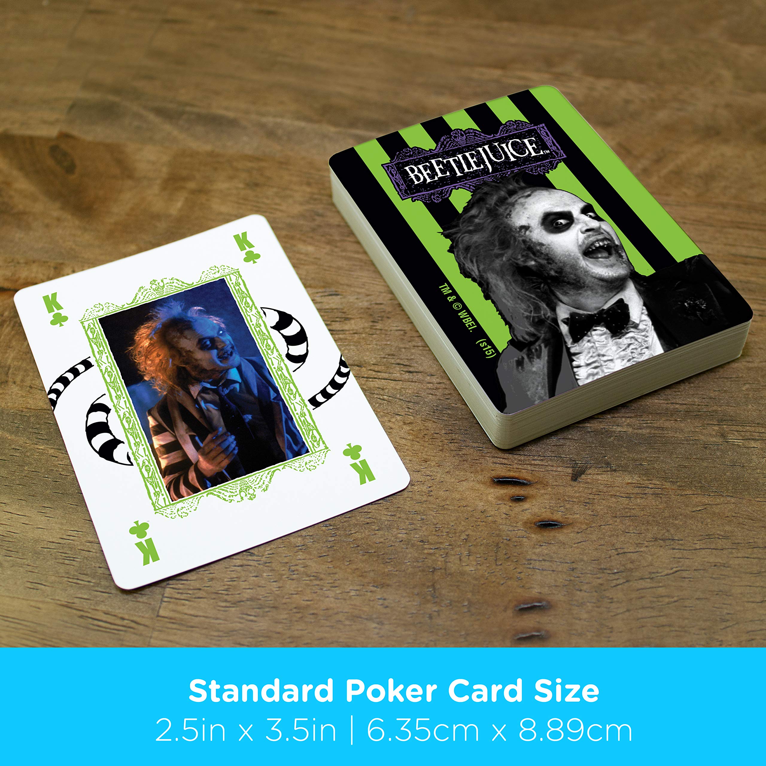 AQUARIUS Beetlejuice Playing Cards - Beetlejuice Themed Deck of Cards for Your Favorite Card Games - Officially Licensed Merchandise & Collectibles