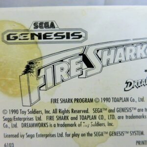 SEGA GENESIS FIRE SHARK