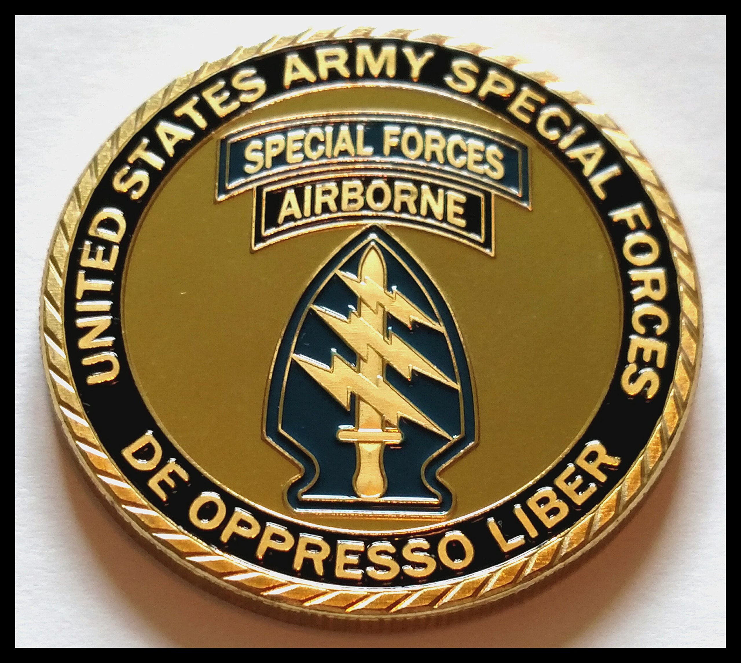 lovesports2013 U.S. Army Special Forces de oppresso liber GP Coin 1071#