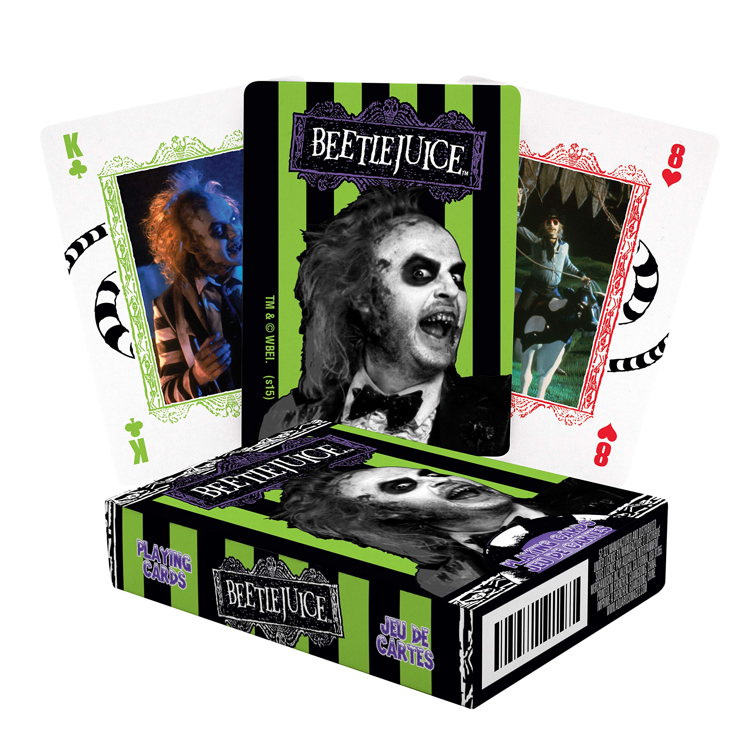 AQUARIUS Beetlejuice Playing Cards - Beetlejuice Themed Deck of Cards for Your Favorite Card Games - Officially Licensed Merchandise & Collectibles