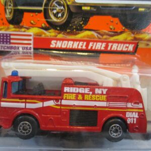 Matchbox CHASE Fire Fighters Snorkel Fire Truck Red #27 With Matchbox 2000 Logo