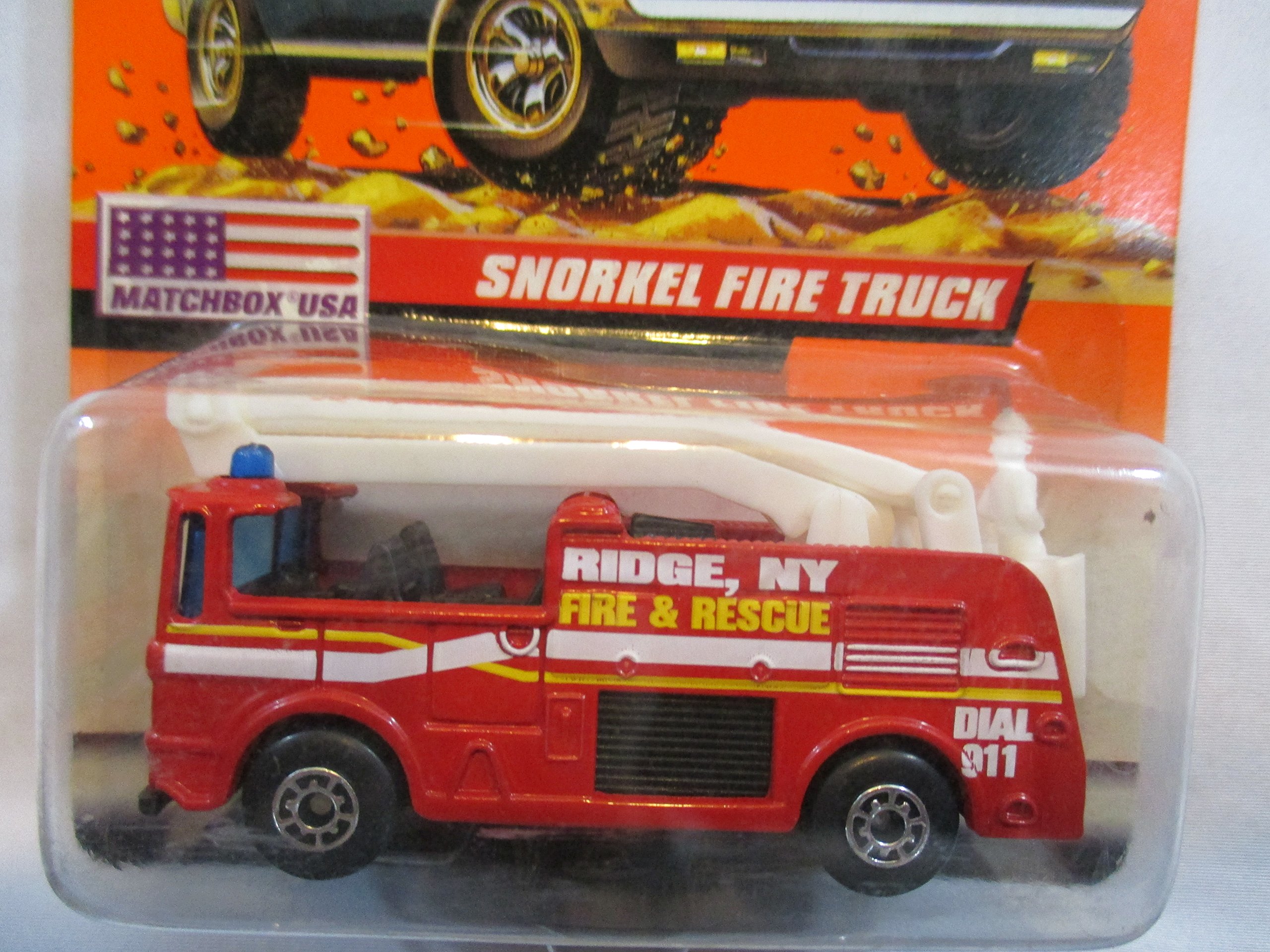 Matchbox CHASE Fire Fighters Snorkel Fire Truck Red #27 With Matchbox 2000 Logo