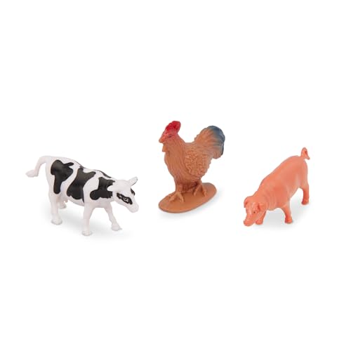 Terra by Battat – Toy Farm Animals Tube – 60 Mini Figures in 12 Realistic Designs – Barnyard Animals in Storage Tube – Cow, Pig, Goat, Sheep & More – Farm Animals – 3 Years +