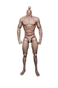 12'' muscular body,male flexible action figure body doll for 1:6 scale head sculpt carved