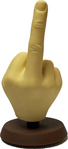 RMCTOYS Middle Finger Statue Hand | Joke Gifts Funny Gag for Adults | Office Novelty Toys | Desk Decoration Trophy Party Award Bobble Wobbler Paperweight