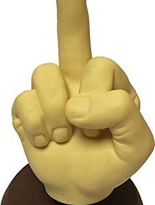 RMCTOYS Middle Finger Statue Hand | Joke Gifts Funny Gag for Adults | Office Novelty Toys | Desk Decoration Trophy Party Award Bobble Wobbler Paperweight