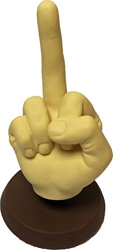 RMCTOYS Middle Finger Statue Hand | Joke Gifts Funny Gag for Adults | Office Novelty Toys | Desk Decoration Trophy Party Award Bobble Wobbler Paperweight