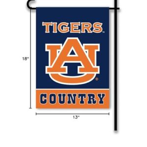 BSI NCAA Auburn Tigers 2-Sided Country Garden Flag, Team Color