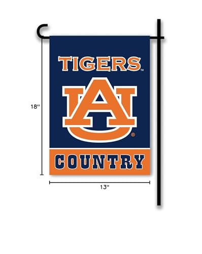 BSI NCAA Auburn Tigers 2-Sided Country Garden Flag, Team Color