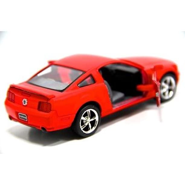 KiNSMART SetOf4 2006 Ford Mustang GT 5" 1:36 Scale Die Cast Metal Model Toy Car, Red, Yellow, Blue, Green