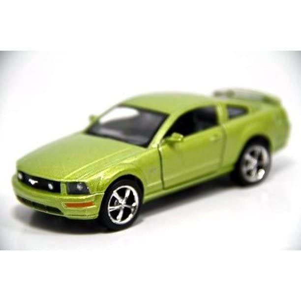 KiNSMART SetOf4 2006 Ford Mustang GT 5" 1:36 Scale Die Cast Metal Model Toy Car, Red, Yellow, Blue, Green