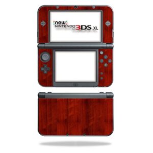 mightyskins skin compatible with new nintendo 3ds xl (2015) cover wrap sticker skins cherry wood