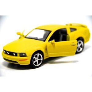 KiNSMART SetOf4 2006 Ford Mustang GT 5" 1:36 Scale Die Cast Metal Model Toy Car, Red, Yellow, Blue, Green