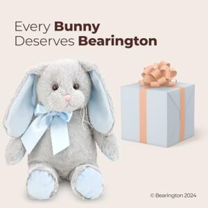 Bearington Lil' Hopsy The Stuffed Bunny, 12 Inch Blue Stuffed Bunny for Easter