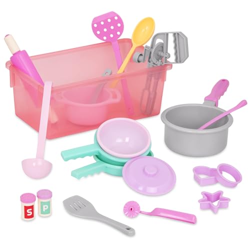 Battat- Play Circle- Cooking & Baking Kit – Kitchen Toys – Chef Tools -Pretend Play – 3 years + (21 Pcs)