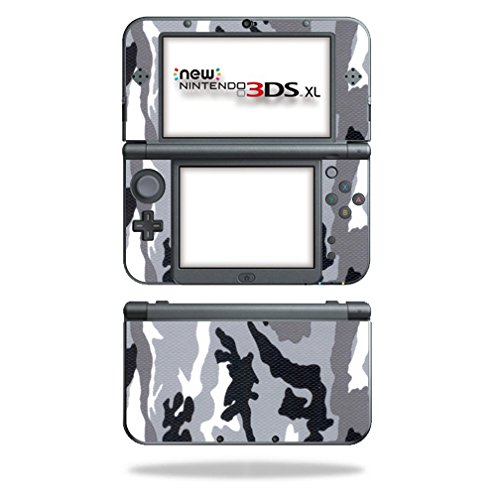 MightySkins Skin Compatible with New Nintendo 3DS XL (2015) Cover wrap Sticker Skins Gray Camo