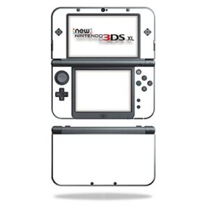 mightyskins skin compatible with new nintendo 3ds xl (2015) cover wrap sticker skins solid white