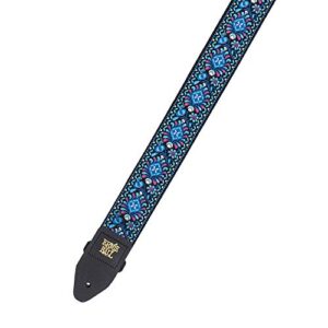 Ernie Ball Jacquard Guitar Strap, Indigo Orchid (P04097), 41" - 72"