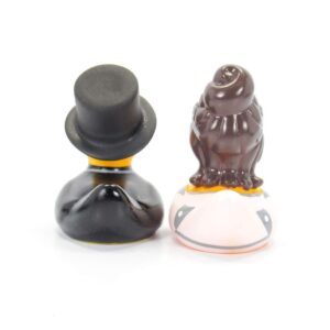 Bride & Groom Rubber Duck (Mini) Set Bath Toy by Bud Duck | Elegant Gift Packaging I do! | Child Safe | Collectable