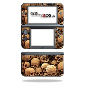 mightyskins skin compatible with new nintendo 3ds xl (2015) cover wrap sticker skins skull pile