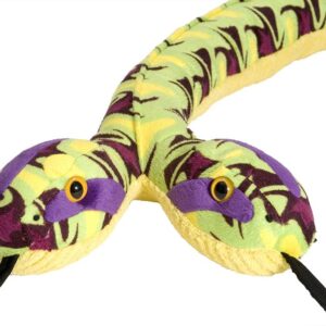 Wild Republic Snake Plush Stuffed Animal Toy, Gifts for Kids, Siamese Whirlpool, 54 Inches