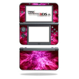 mightyskins skin compatible with new nintendo 3ds xl (2015) cover wrap sticker skins red mystic flames