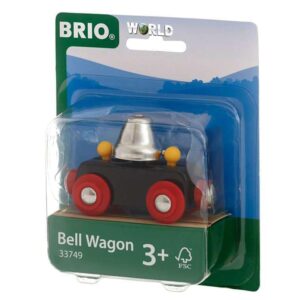 Brio World - 33749 Bell Wagon - Interactive Train Toy for Kids | Develops Motor Skills | Compatible with BRIO Railway Toys | Ideal for Ages 3 and Up