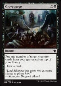 magic the gathering - gravepurge (104/264) - dragons of tarkir