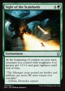 magic the gathering - sight of scalelords (207/264) - dragons of tarkir