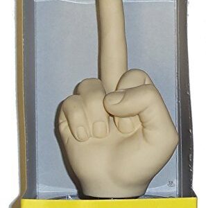 RMCTOYS Middle Finger Statue Hand | Joke Gifts Funny Gag for Adults | Office Novelty Toys | Desk Decoration Trophy Party Award Bobble Wobbler Paperweight