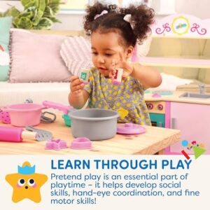 Battat- Play Circle- Cooking & Baking Kit – Kitchen Toys – Chef Tools -Pretend Play – 3 years + (21 Pcs)