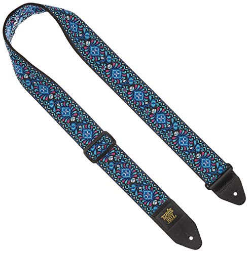 Ernie Ball Jacquard Guitar Strap, Indigo Orchid (P04097), 41" - 72"