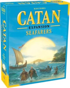 catan seafarers board game expansion - explore, settle, and conquer new isles! strategy game, family game for kids and adults, ages 10+, 3-4 players, 60 minute playtime, made studio