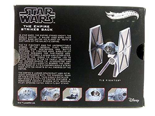 Hot Wheels Elite Star Wars Episode V: The Empire Strikes Back TIE Fighter Starship Die-cast Vehicle