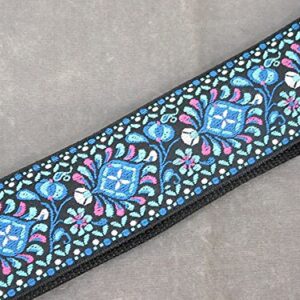 Ernie Ball Jacquard Guitar Strap, Indigo Orchid (P04097), 41" - 72"