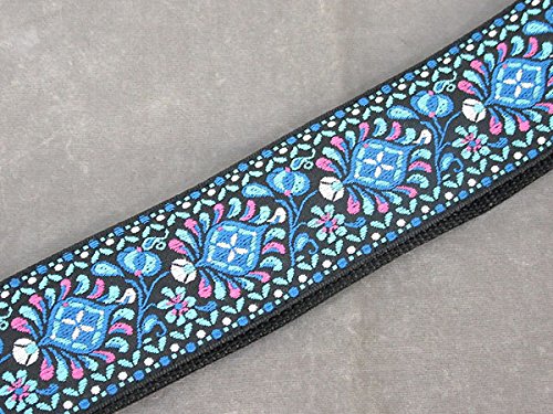 Ernie Ball Jacquard Guitar Strap, Indigo Orchid (P04097), 41" - 72"