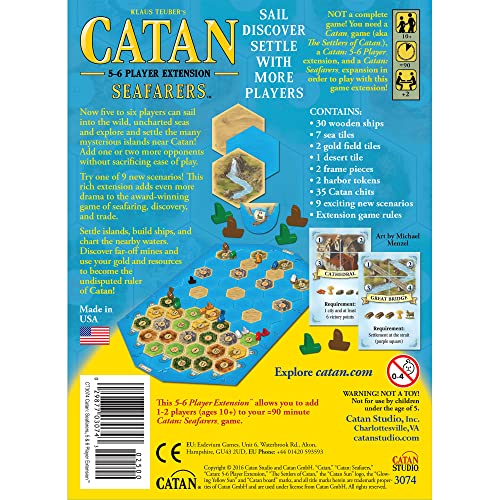 CATAN Seafarers Board Game Extension Allowing 2 Players for The CATAN Seafarer Expansion | Board Game for Adults and Family | Adventure Board Game | Made by Catan Studio