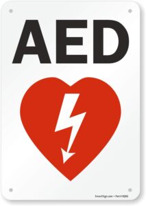 smartsign "aed" sign | 7" x 10" plastic,s-0075-pl-10