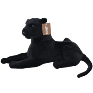 jesonn® realistic stuffed animals plush toy leopard black,13.5" or 35cm,1pc