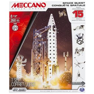 meccano-erector space quest, 15 model building kit