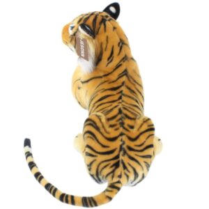 JESONN Realistic Big Stuffed Animals Tiger Plush Cat Toys 23.6 Inch (Brown)