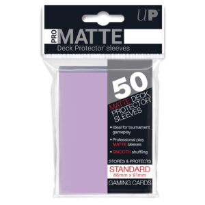 ultra pro sleeves pro-matte d12 card game (lilac)