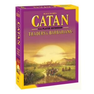 catan traders & barbarians board game 5-6 player extension - expand your epic catan adventure! strategy game for kids and adults, ages 12+, 3-6 players, 90-120 minute playtime, made by catan studio