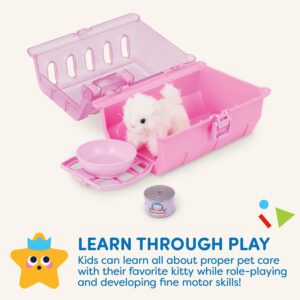 Battat- Play Circle- Pet Carrier – Stuffed Animal Kitten – Plush Toys- Pretend Play – 3 years +